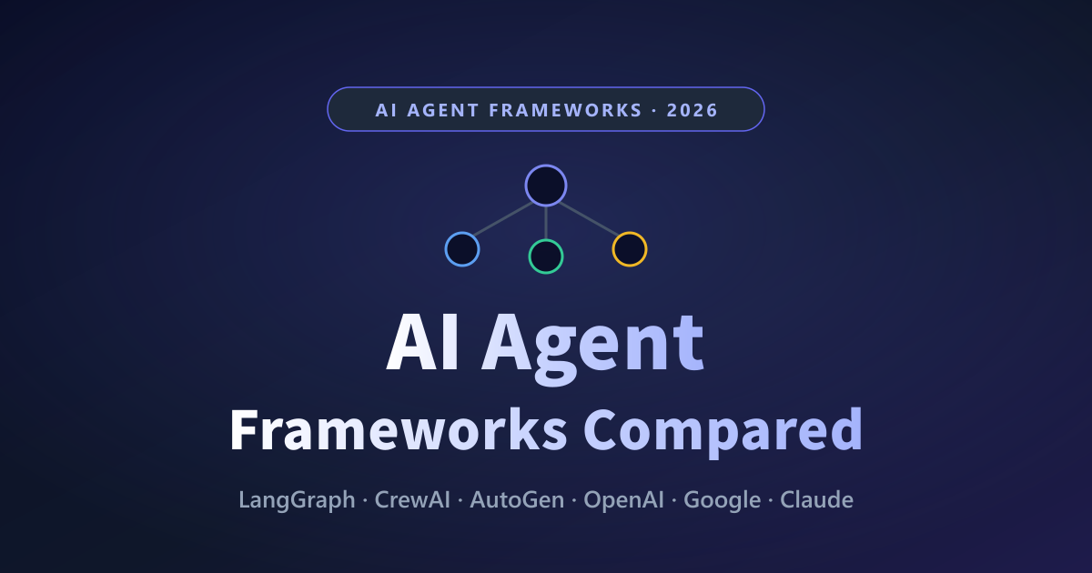 AI Agent Frameworks Compared 2026