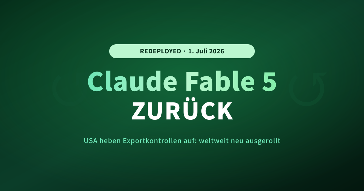 Claude Fable 5 ist zurück: Was sich beim Redeploy geändert hat